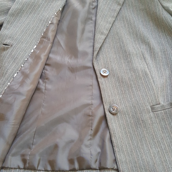 Apostrophe | Jackets & Coats | Apostrophe Brown Multicolor Pinstripe ...